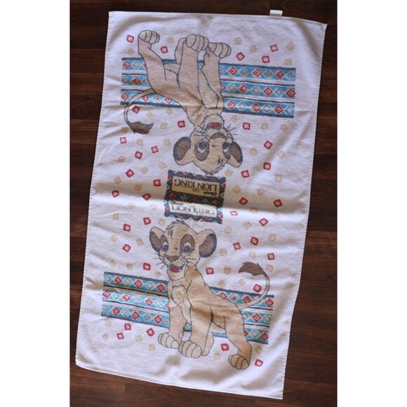 Disney | Bath | Vintage 99s The Lion King Simba Beach Towel Disney ...